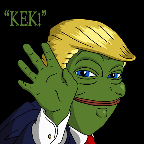 A typical ‘Kek’ meme combining Donald Trump and Pepe the Frog – Rob ...