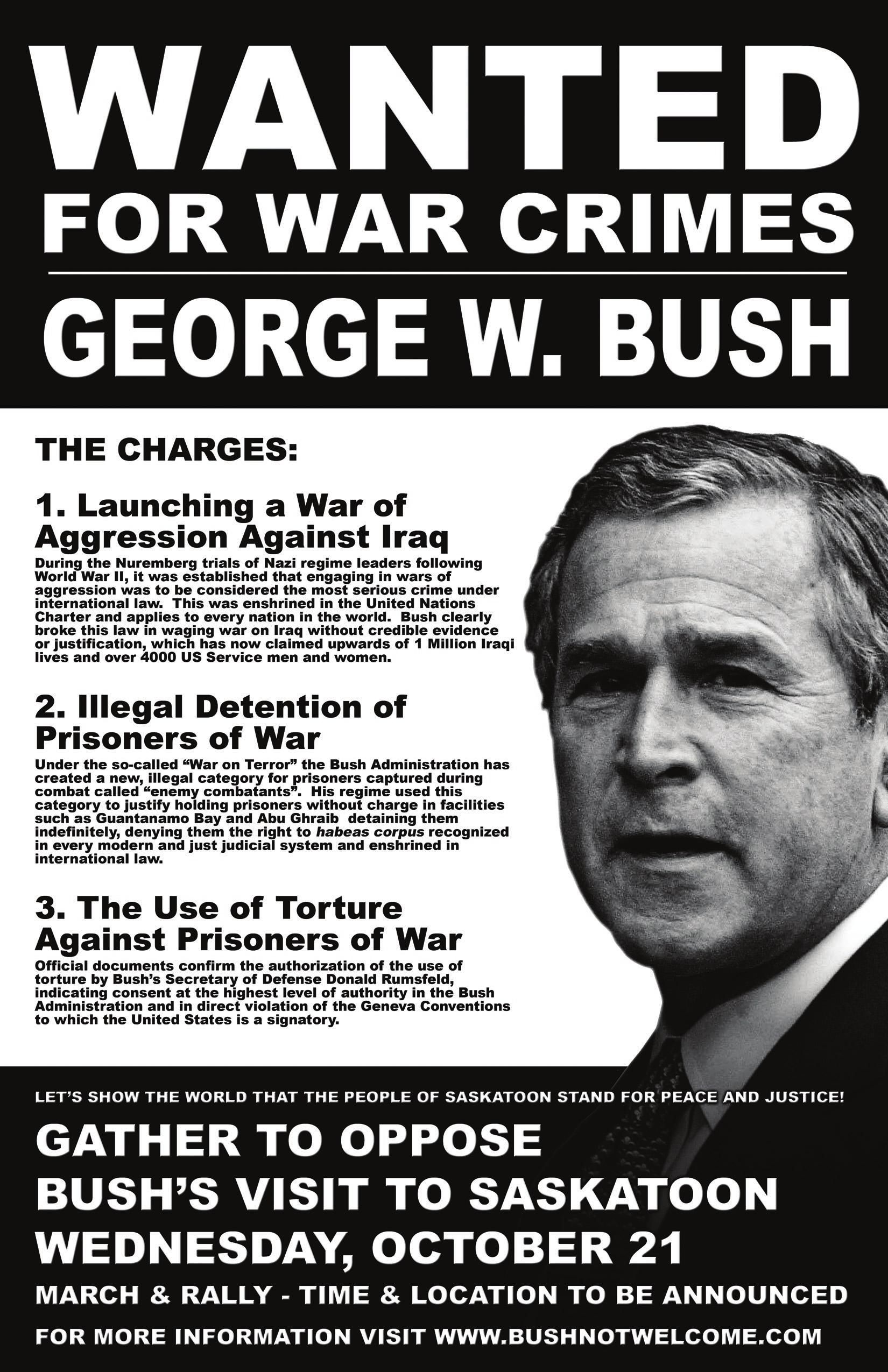 George W Bush (foto Marxist Lenist Party of Canada) – Rob Scholte Museum