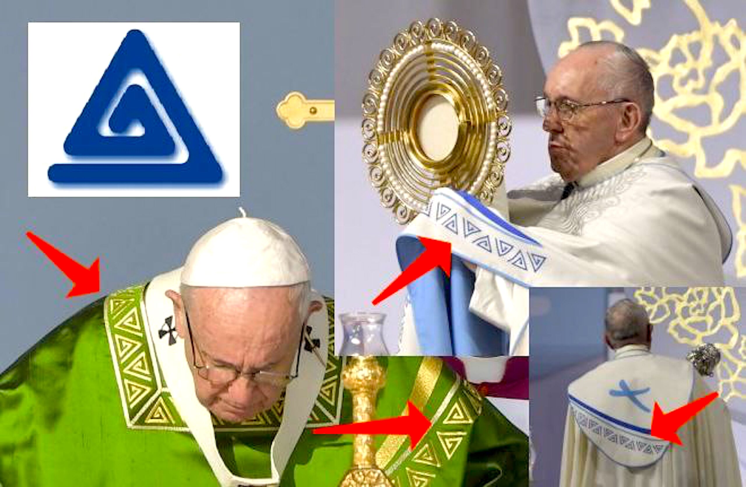 Symbols on the Pope’s Clothing (foto Telegram) – Rob Scholte Museum