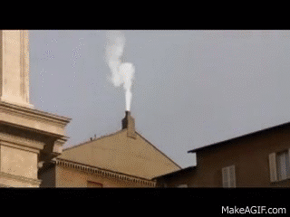 White Smoke from Vatican (gif MakeAGif) – Rob Scholte Museum